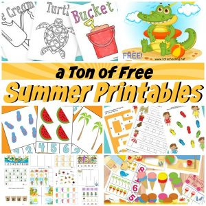 A Ton Of Free Summer Printables - Itsy Bitsy Fun