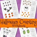 Halloween Counting Worksheets - Itsy Bitsy Fun