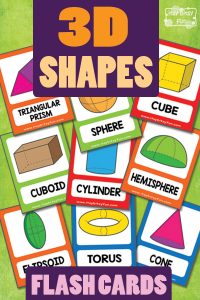 3D Shapes Flashcards - Itsy Bitsy Fun