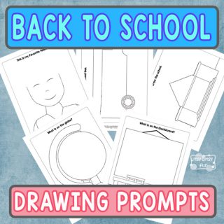 Back to School Drawing Prompts - Itsy Bitsy Fun