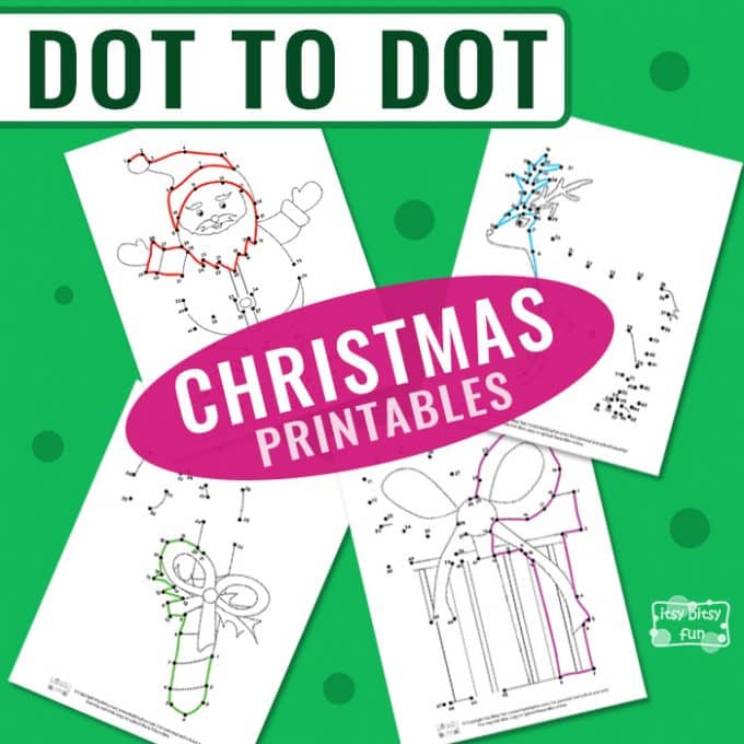Christmas Connect the Dots - Itsy Bitsy Fun