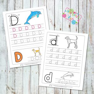 Letter D Tracing Worksheets - Itsy Bitsy Fun