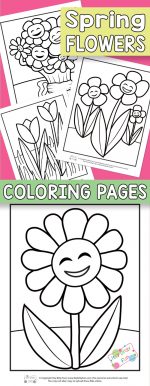Flower Coloring Pages for Kids - Itsy Bitsy Fun
