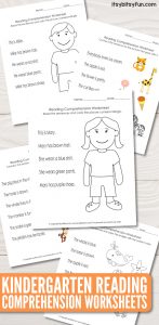 Kindergarten Reading Comprehension Worksheets - Itsy Bitsy Fun