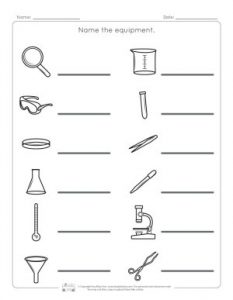 Lab Equipment Worksheets - Itsy Bitsy Fun