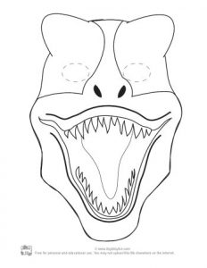 Printable Dinosaur Masks Templates (free) - Itsy Bitsy Fun