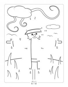Fall Dot to Dot Worksheets - counting to 25 - Itsy Bitsy Fun