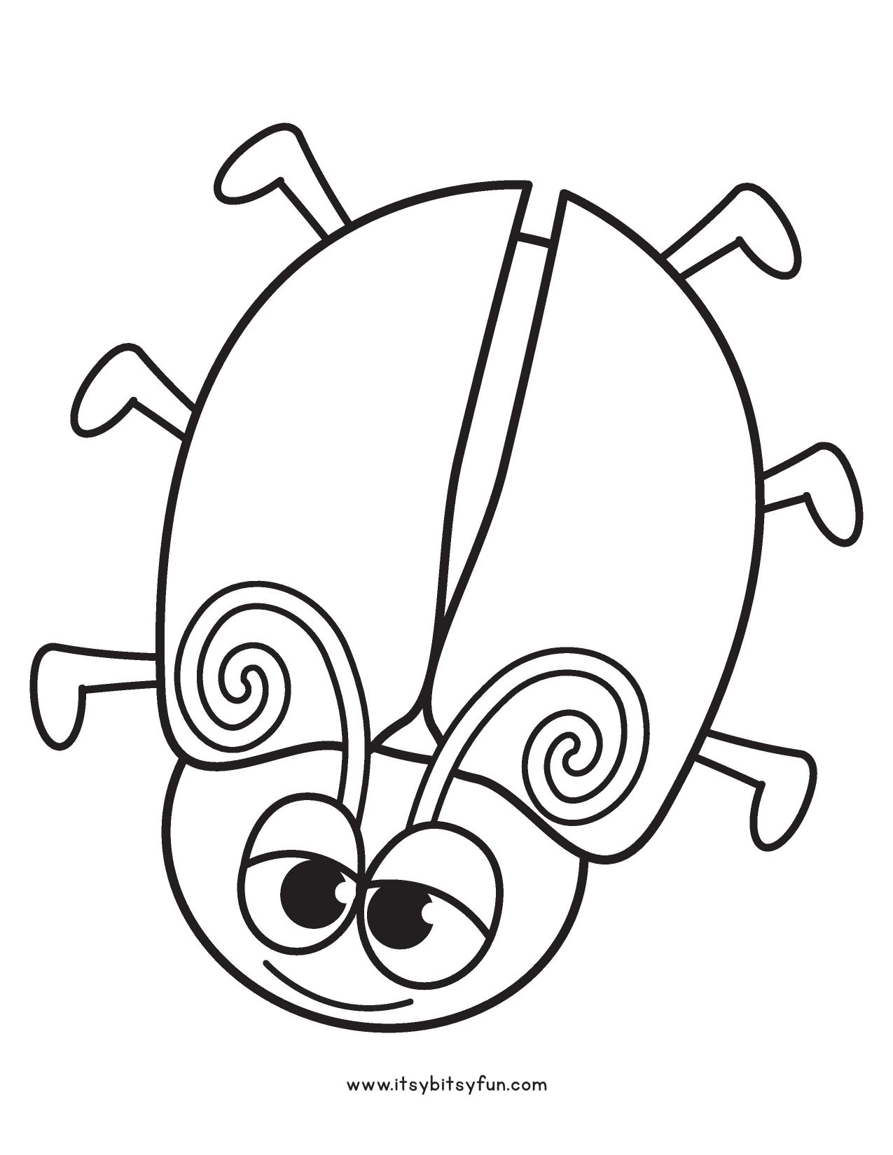 Bugs Coloring Pages for Kids - Itsy Bitsy Fun