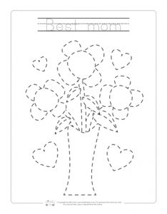 Mother's Day Tracing Worksheets - Itsy Bitsy Fun