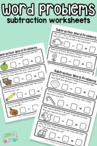 Free Printable Subtraction Word Problems Worksheets for Kindergarten ...