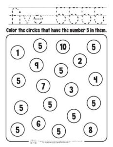 Number Recognition Worksheets - Itsy Bitsy Fun