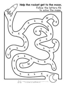 Free Printable Letter Mazes - Itsy Bitsy Fun