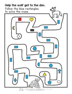 Free Printable Shape Mazes - Itsy Bitsy Fun