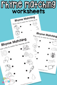 Rhyme Matching Worksheets - Itsy Bitsy Fun
