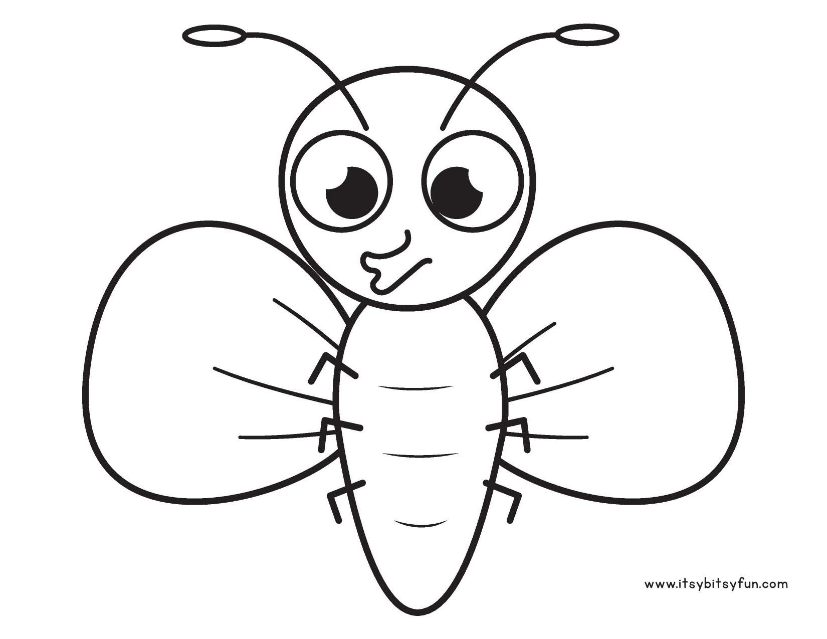 Bugs Coloring Pages for Kids - Itsy Bitsy Fun