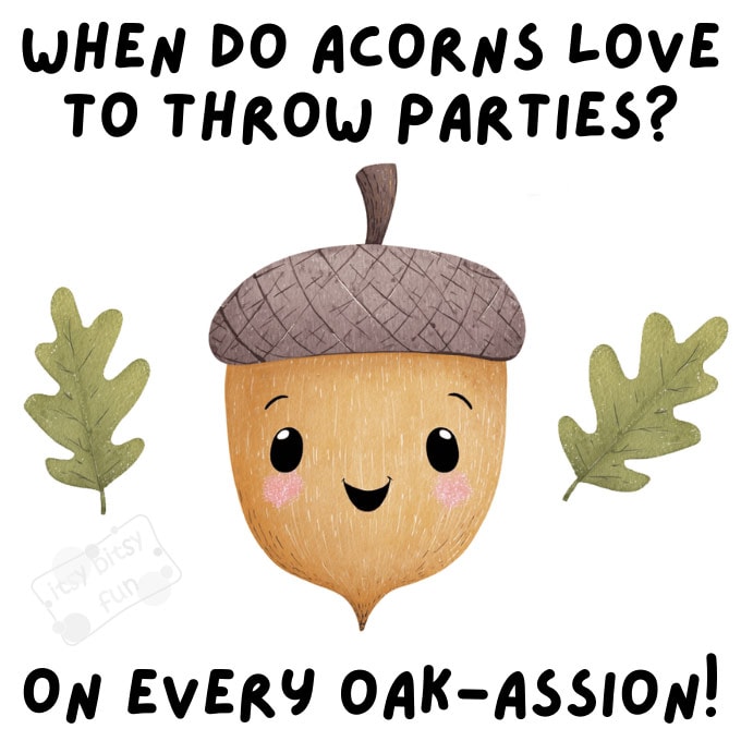 25+ Acorn Puns and Jokes for Kids - Itsy Bitsy Fun