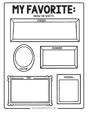 All About Me Worksheets - Itsy Bitsy Fun