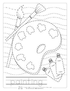 Back to School Tracing Worksheets - Itsy Bitsy Fun