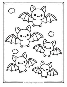 Free Printable Bat Coloring Pages - Itsy Bitsy Fun