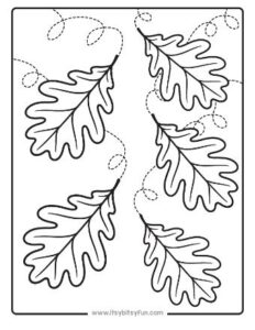 Fall Leaves Coloring Pages - Itsy Bitsy Fun