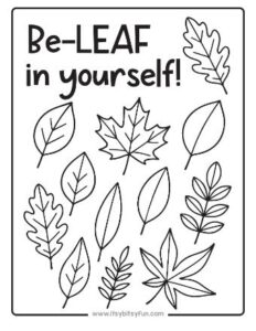 Fall Leaves Coloring Pages - Itsy Bitsy Fun
