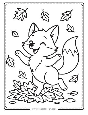 Free Printable Fox Coloring Pages - Itsy Bitsy Fun