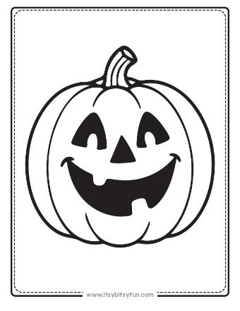 Free Printable Jack-o-Lantern Coloring Pages - Itsy Bitsy Fun