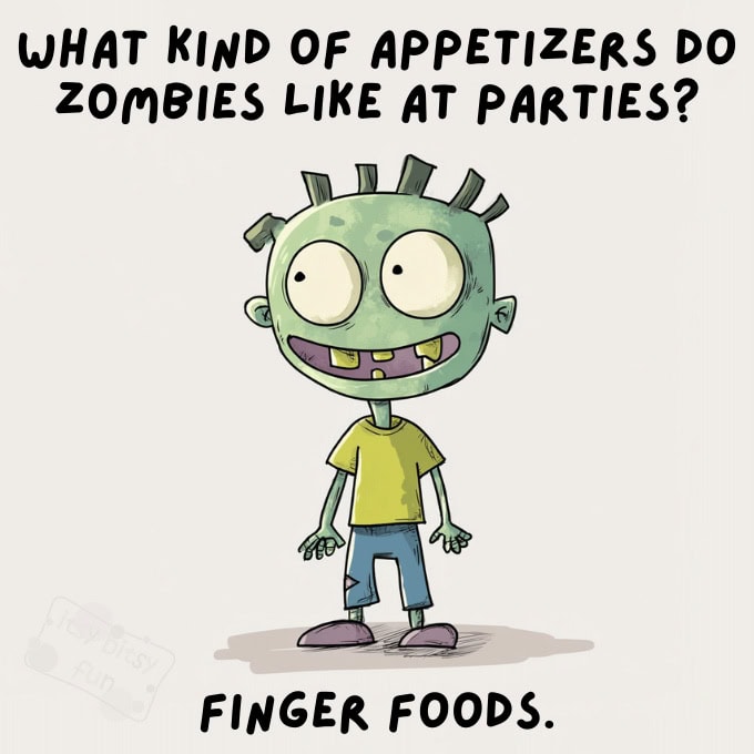 25+ Zombie Puns and Jokes for Kids - Itsy Bitsy Fun