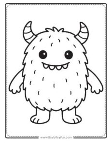 Free Printable Monster Coloring Pages - Itsy Bitsy Fun