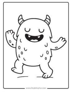 Free Printable Monster Coloring Pages - Itsy Bitsy Fun