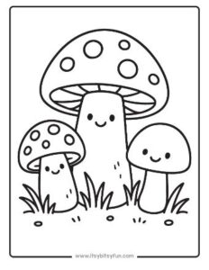 Free Printable Mushroom Coloring Pages - Itsy Bitsy Fun