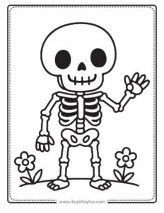 Free Printable Skeleton Coloring Pages - Itsy Bitsy Fun