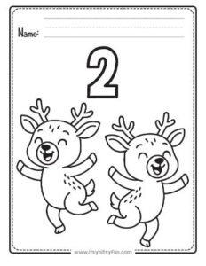 Christmas Count and Color Worksheets - Itsy Bitsy Fun