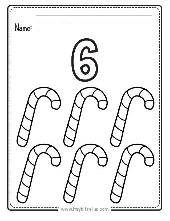 Christmas Count and Color Worksheets - Itsy Bitsy Fun