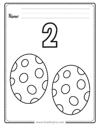 Easter Count and Color Worksheets - Itsy Bitsy Fun
