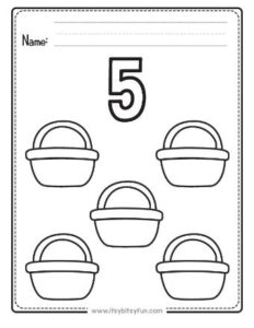Easter Count and Color Worksheets - Itsy Bitsy Fun