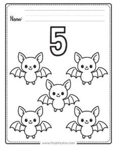 Halloween Count and Color Worksheets - Itsy Bitsy Fun