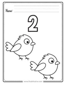 Spring Count and Color Worksheets - Itsy Bitsy Fun