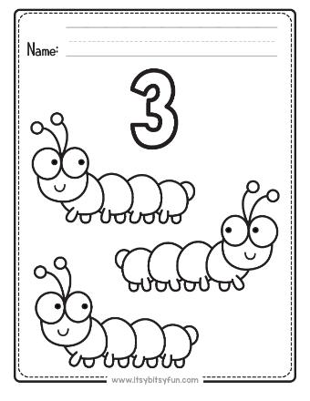 Spring Count and Color Worksheets - Itsy Bitsy Fun