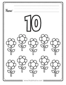 Spring Count and Color Worksheets - Itsy Bitsy Fun