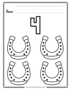 St. Patrick's Day Count and Color Worksheets - Itsy Bitsy Fun