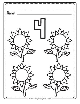Thanksgiving Count and Color Worksheets - Itsy Bitsy Fun