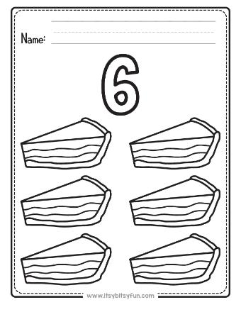 Thanksgiving Count and Color Worksheets - Itsy Bitsy Fun