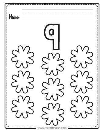 Winter Count and Color Worksheets - Itsy Bitsy Fun