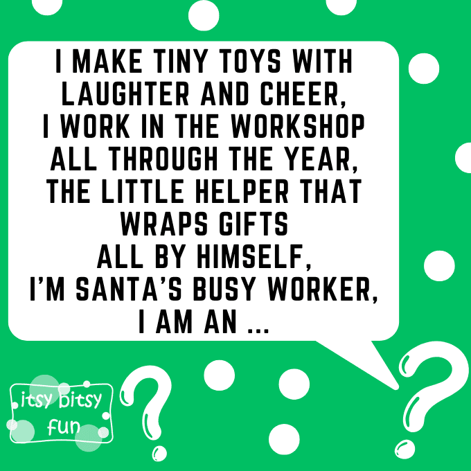 Elf Riddles for Kids - Itsy Bitsy Fun