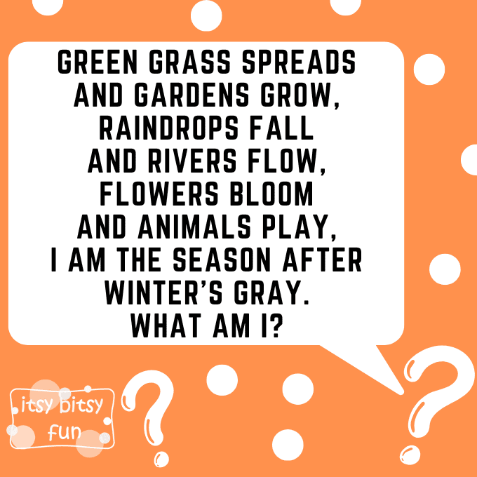 Spring Riddles for Kids - Itsy Bitsy Fun