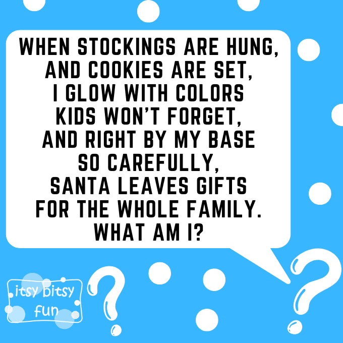 Christmas Tree Riddles for Kids - Itsy Bitsy Fun