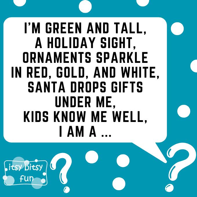 Christmas Tree Riddles for Kids - Itsy Bitsy Fun